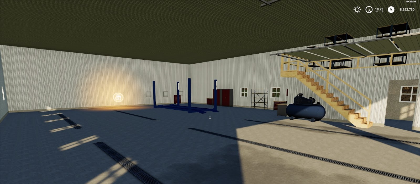 FS19 Placeable Garage USA Style - FS 19 & 22 USA Mods Collection