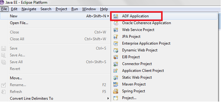 Working with ADF Essentials: Creating ADF Essentials application with ...