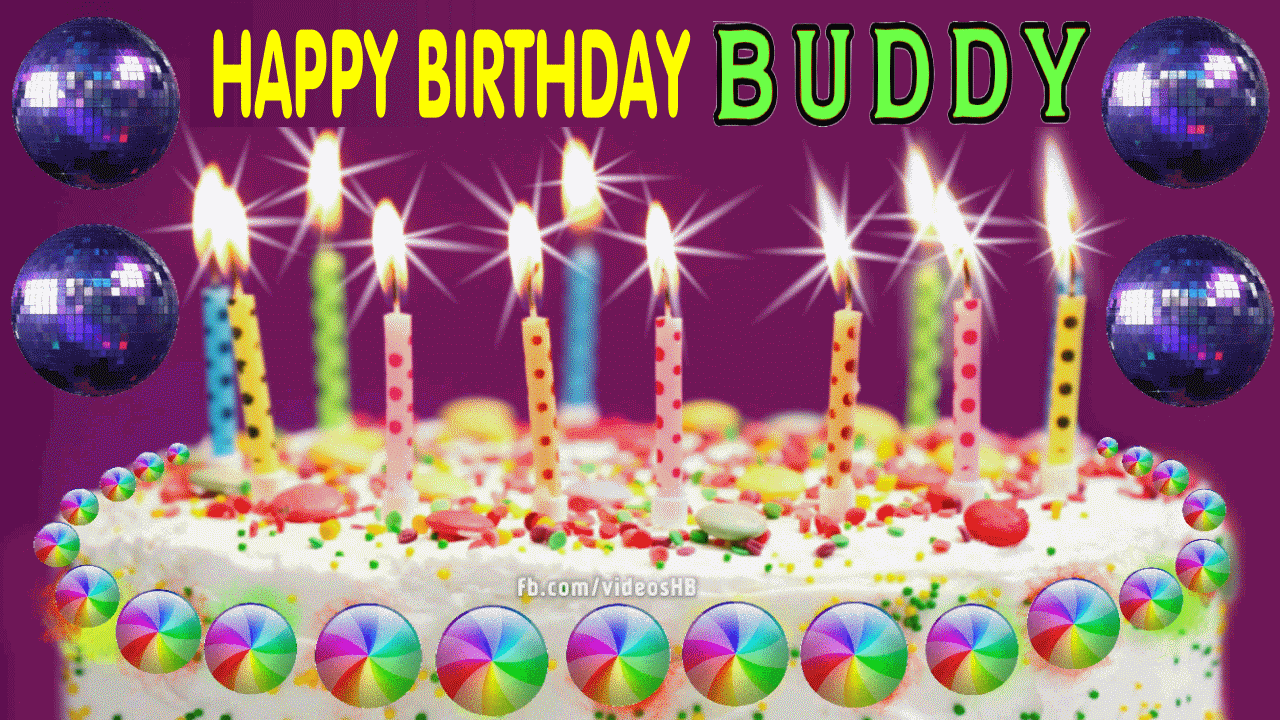 Happy Birthday Buddy images gif - HBDAY.ART