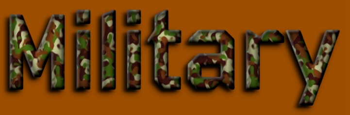 Text Effect Tutorials: A military text effect logo