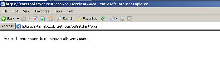 Citrix Troubleshooting Steps: Login exceeds maximum allowed users ...