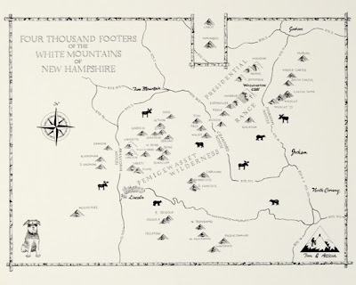 The Adventures of Tom & Atticus: 4,000-Footer Map for Following Atticus