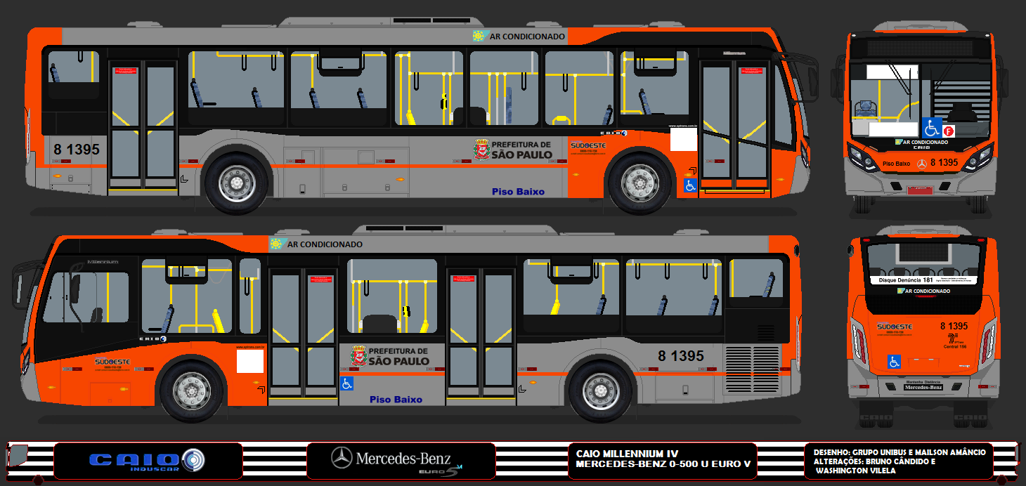 BUS ZONA LESTE SP: (NOVIDADE)CAIO MILLENNIUM IV MERCEDES-BENZ 0-500U ...