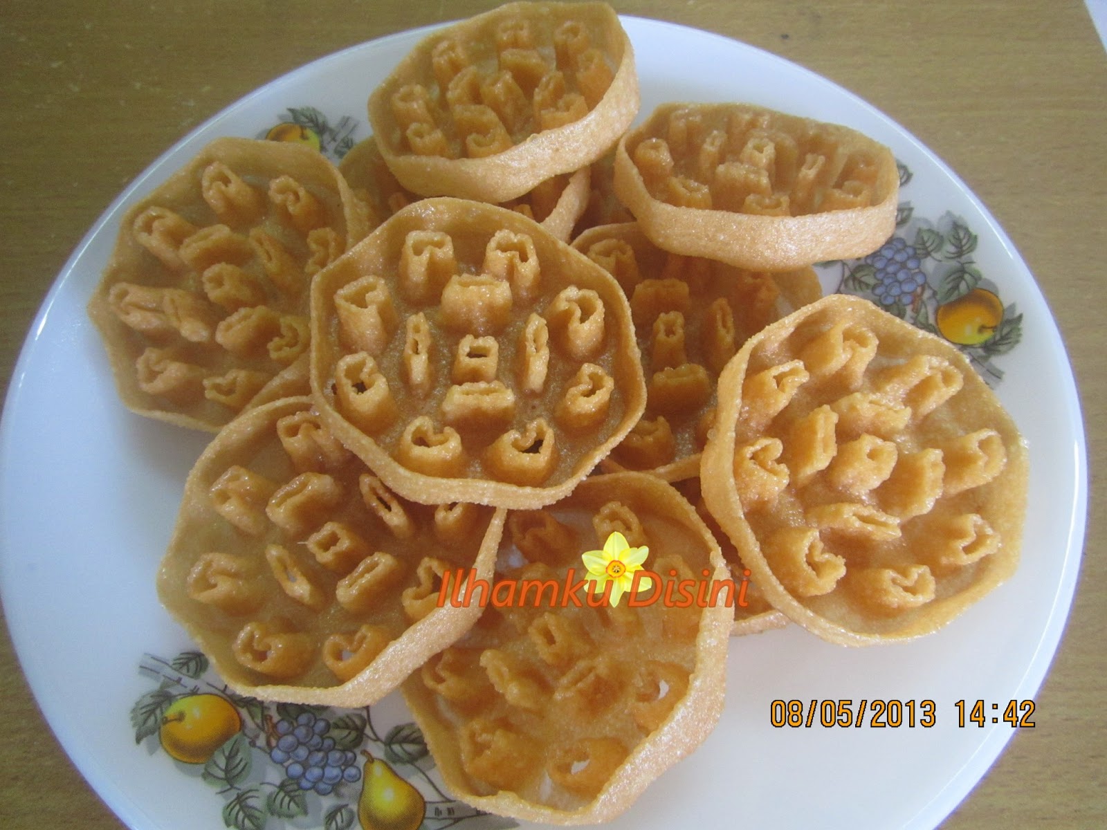 Ilhamku Disini: Resepi Kuih Bunga Durian