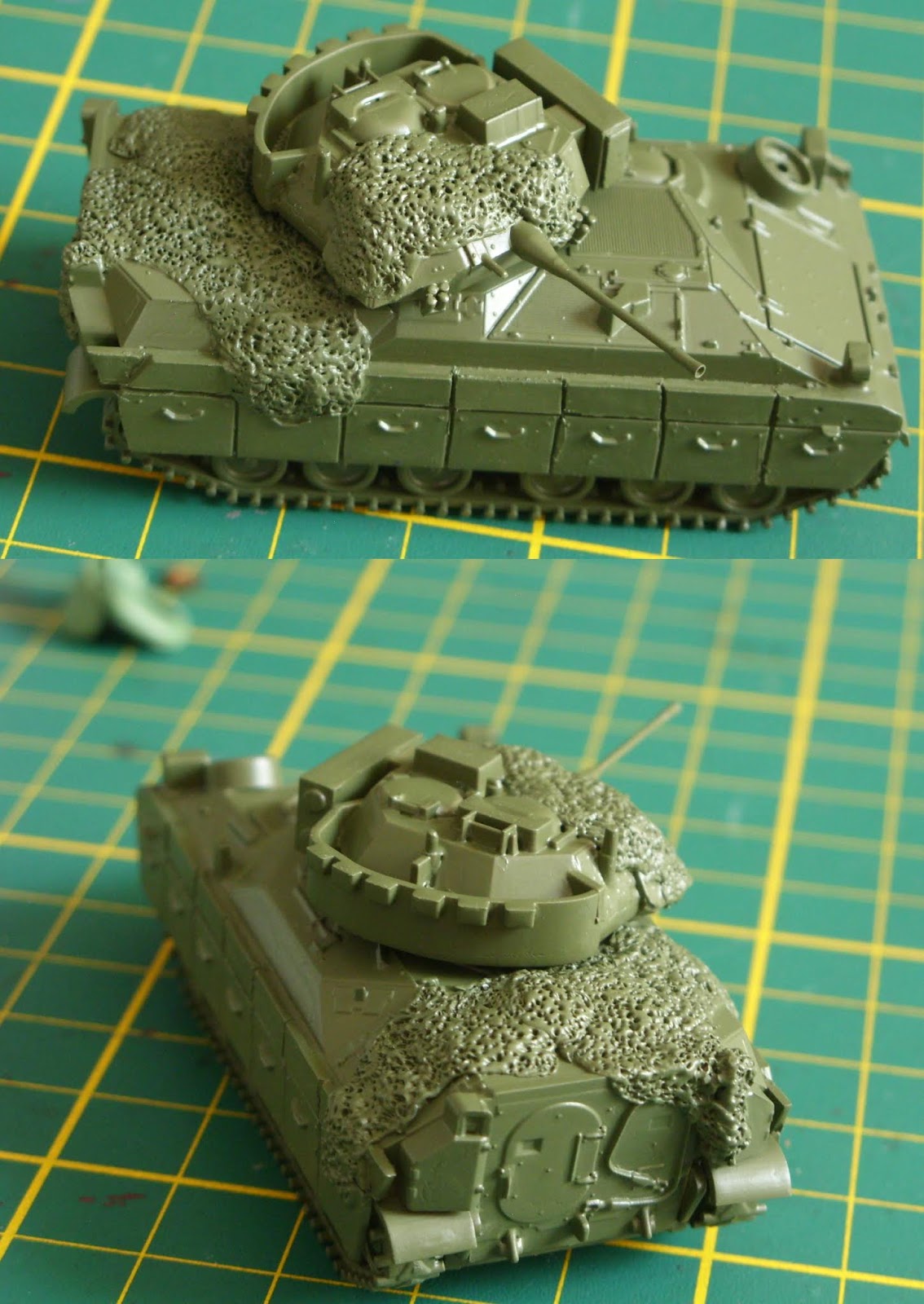 WORLD WAR 2 MODELZONE: My Method To Apply Camouflage Netting To Tanks