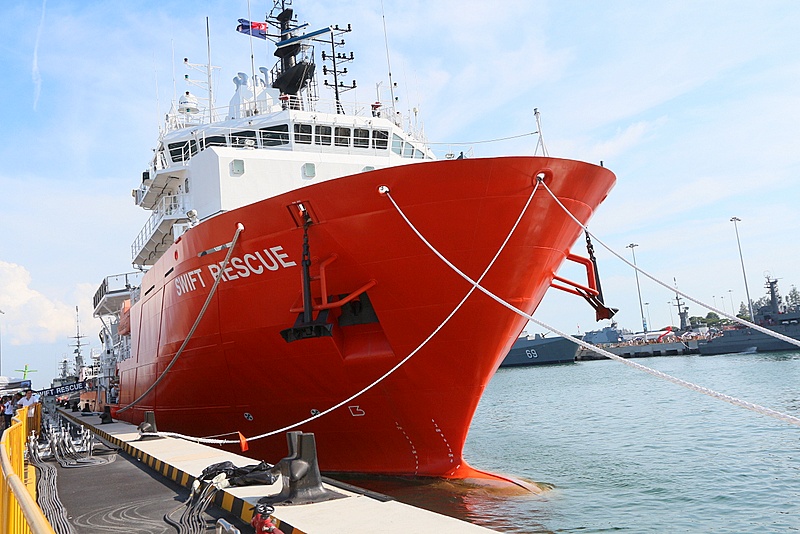 The LIMA Airshow: SWIFT RESCUE Submarine Rescue vessel