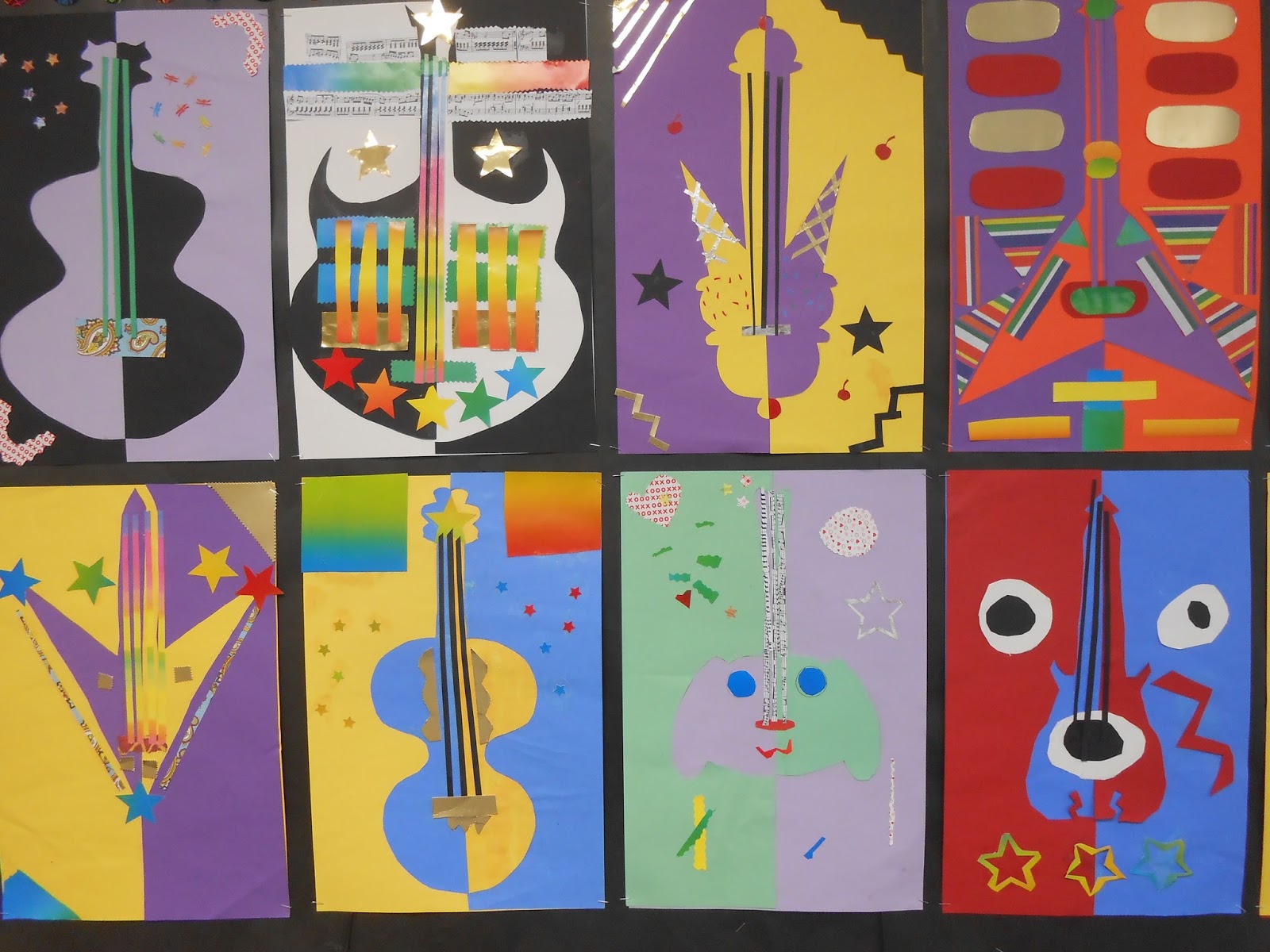 Tesago Art at Shenendehowa C.S.D.: 4th Grade Musical Collages