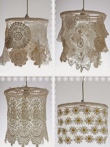 Crafts lace ideas, utilize remaining lace ~ art projects art ideas