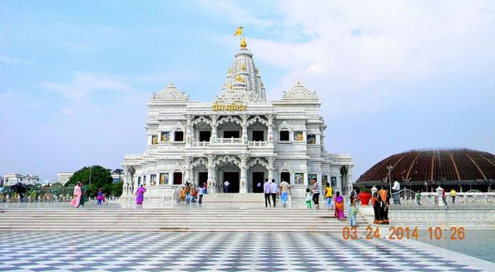 Famous Prem mandir, Vishram ghat and Rangaji temple of Vrindavan