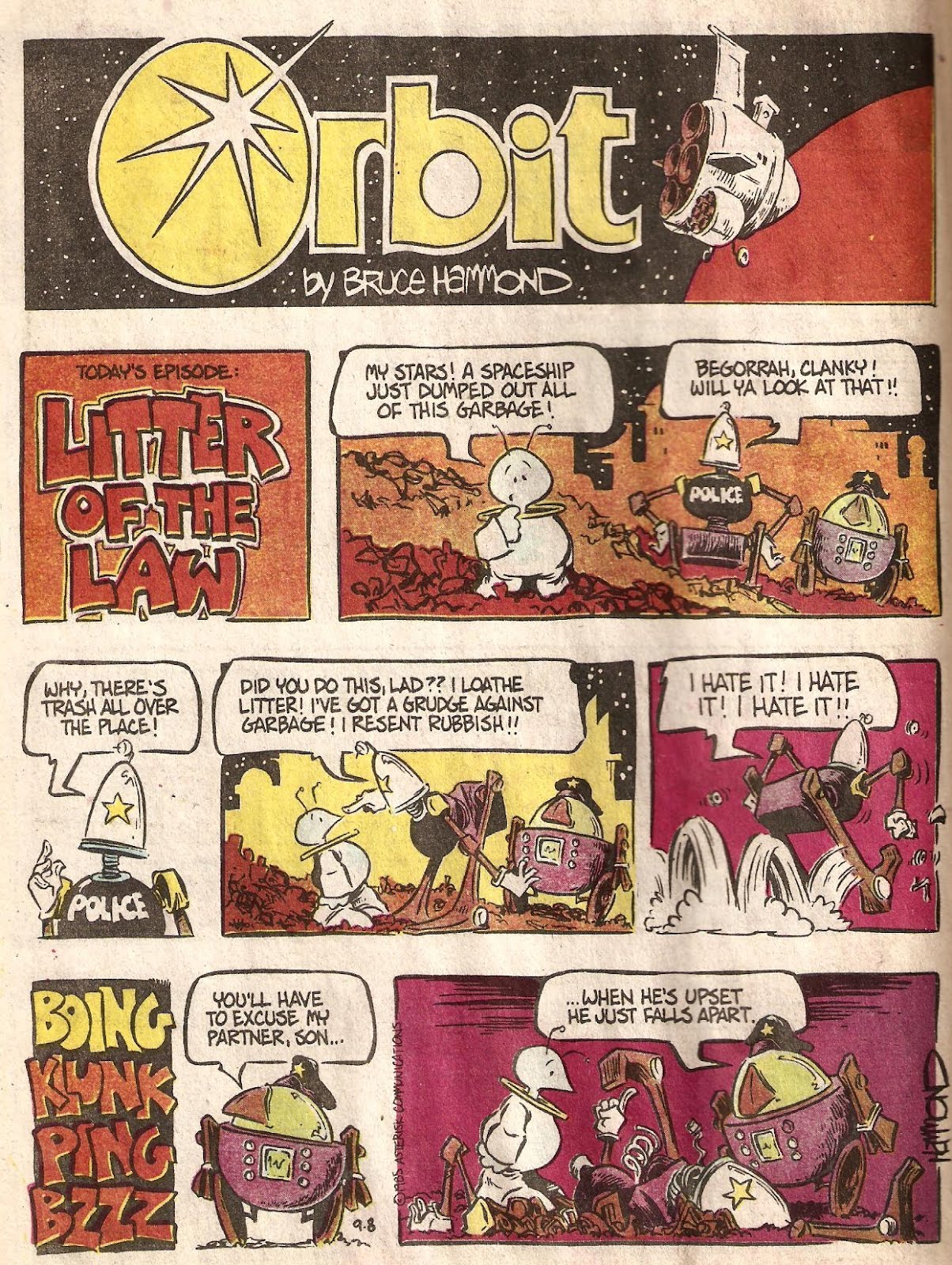 Sunday Comics Debt: The Orbit Project