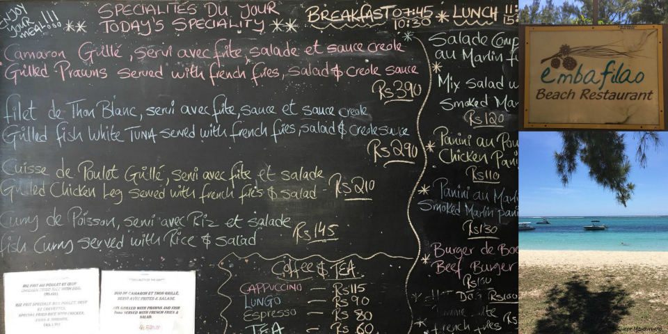 My Sweet Mauritius: EMBA FILAO, MON PETIT RESTO DE PLAGE