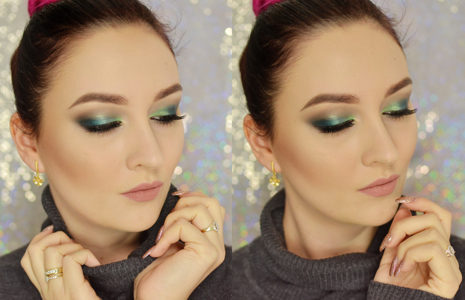 MORSKO-ZIELONE SMOKEY EYE | #TUTORIAL