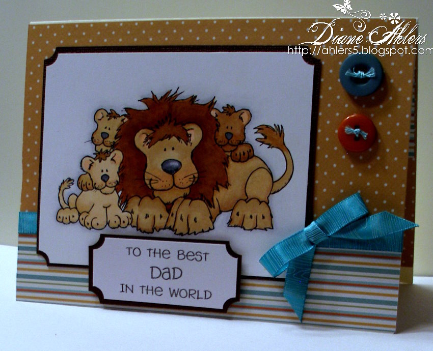 Diane's Country Cards & Crafts: Daddy Lion