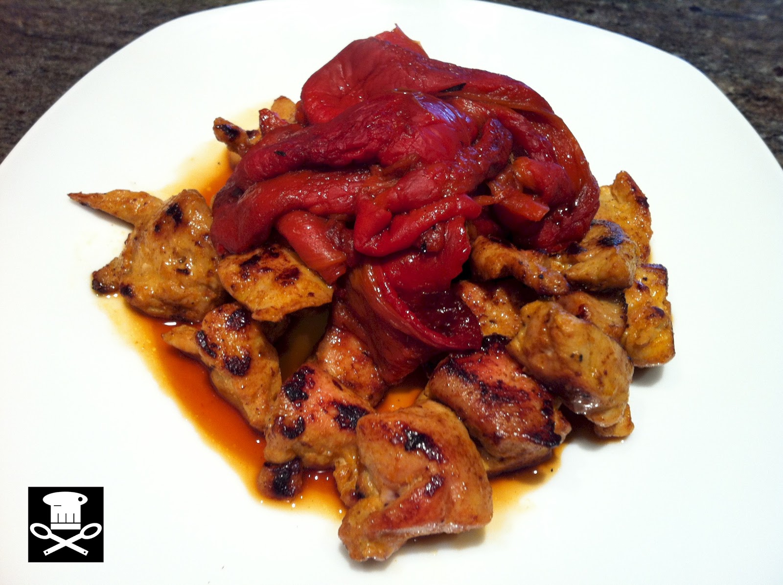 Pincho moruno con pimientos asados — Eneko sukaldari | Recetas de cocina