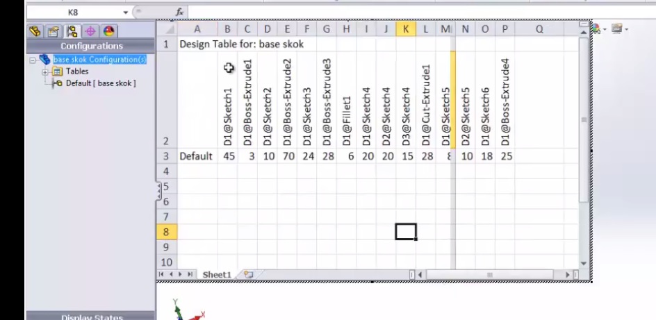 Mengubah 3d model menggunakan Microsoft Excel