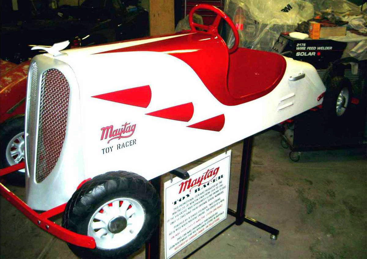 Just A Car Guy: Maytag toy racer from 1935. Powered by the washing ...