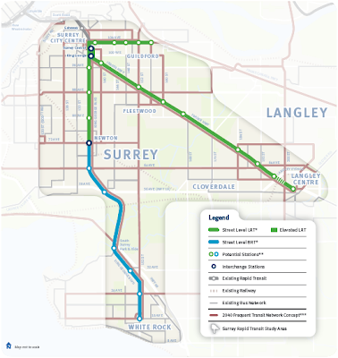 The South Fraser Blog: Bus Rapid Transit on King George and SkyTrain to ...