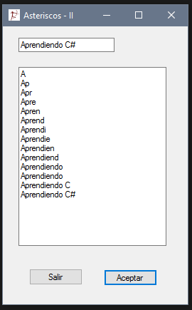 Aprendiendo C#, Python, C++, A.I, BASIC...: Asteriscos - II