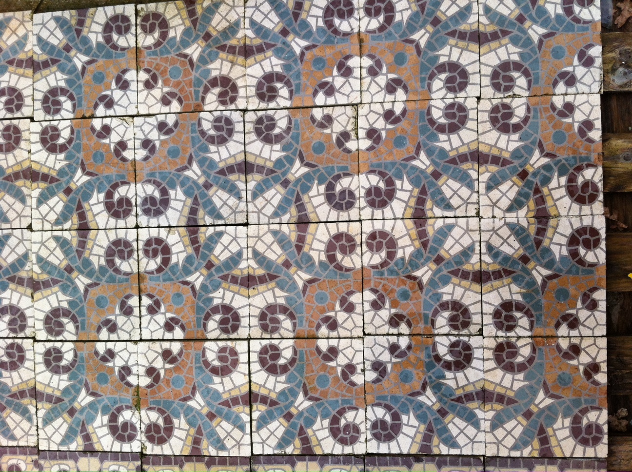 My Thoughts: 100 years old tiles, antique tile, tegel antik