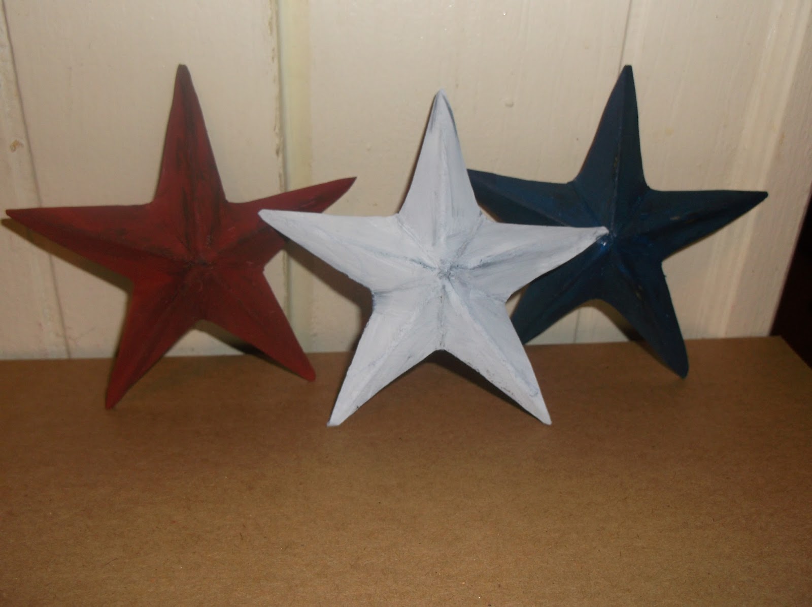 Country Crafting Momma : Handmade Cardboard Barn Stars for Primitive Decor