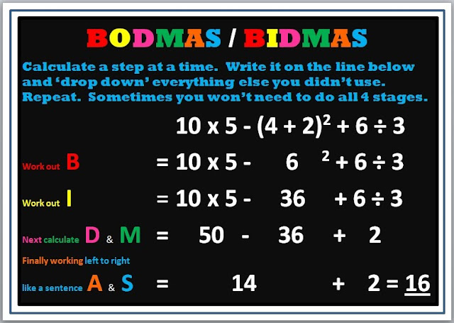 The Maths Magpie: Posters for BODMAS / BIDMAS Misconception