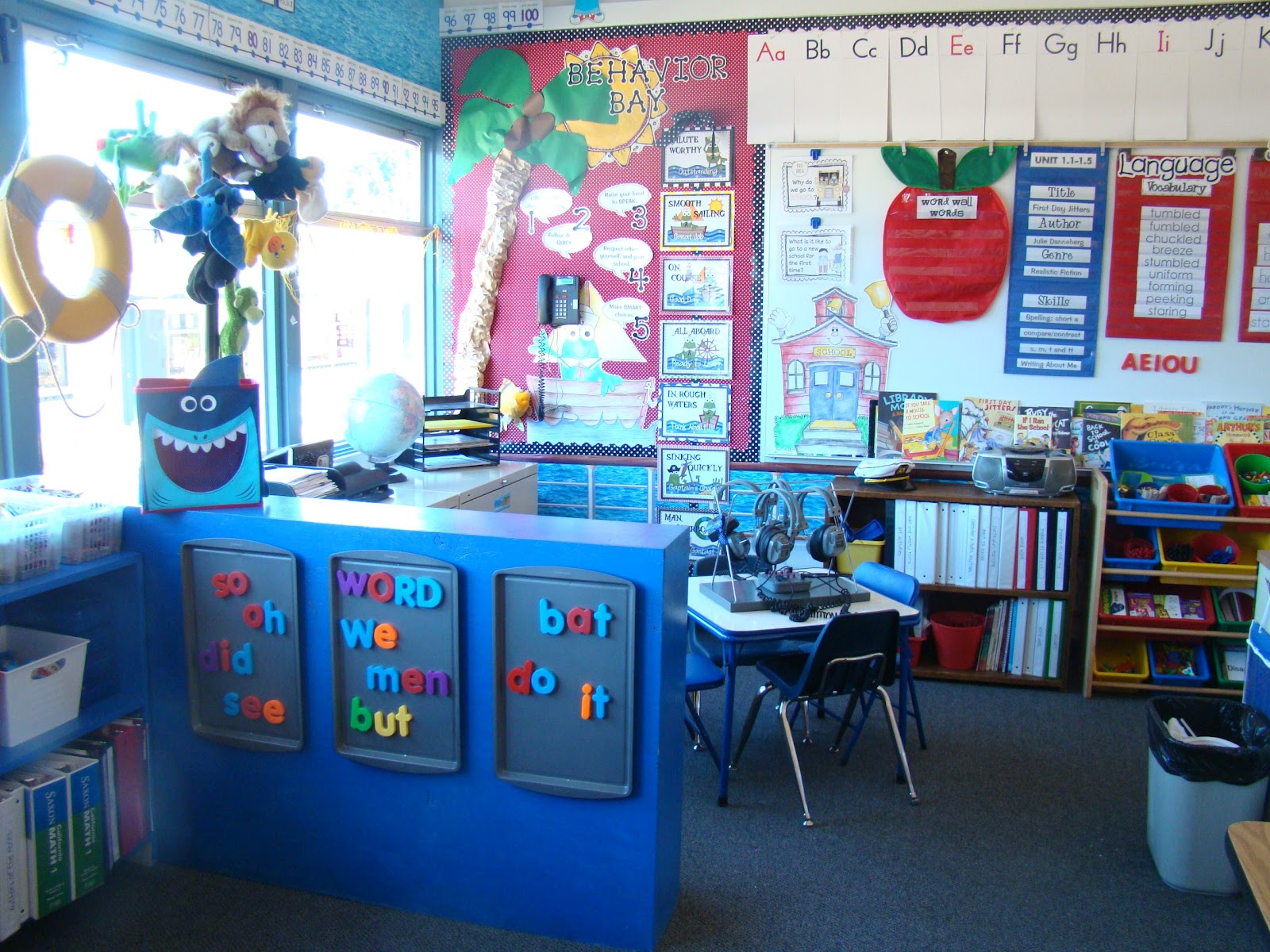 Sailing Through 1st Grade: Classroom Tour Linky Party