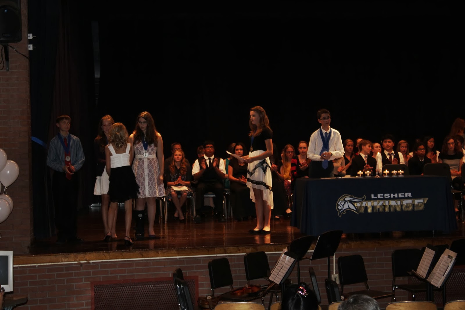 Two Tulips and a Daisy: National Junior Honor Society Induction Ceremony