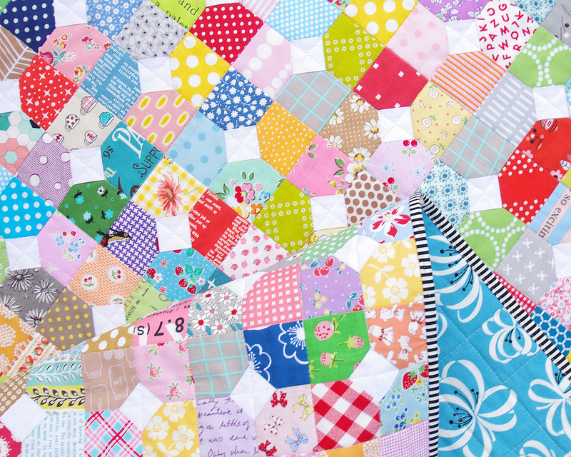 Scrappy Bow Tie Quilt - A Finished Quilt | Red Pepper Quilts | Bloglovin’