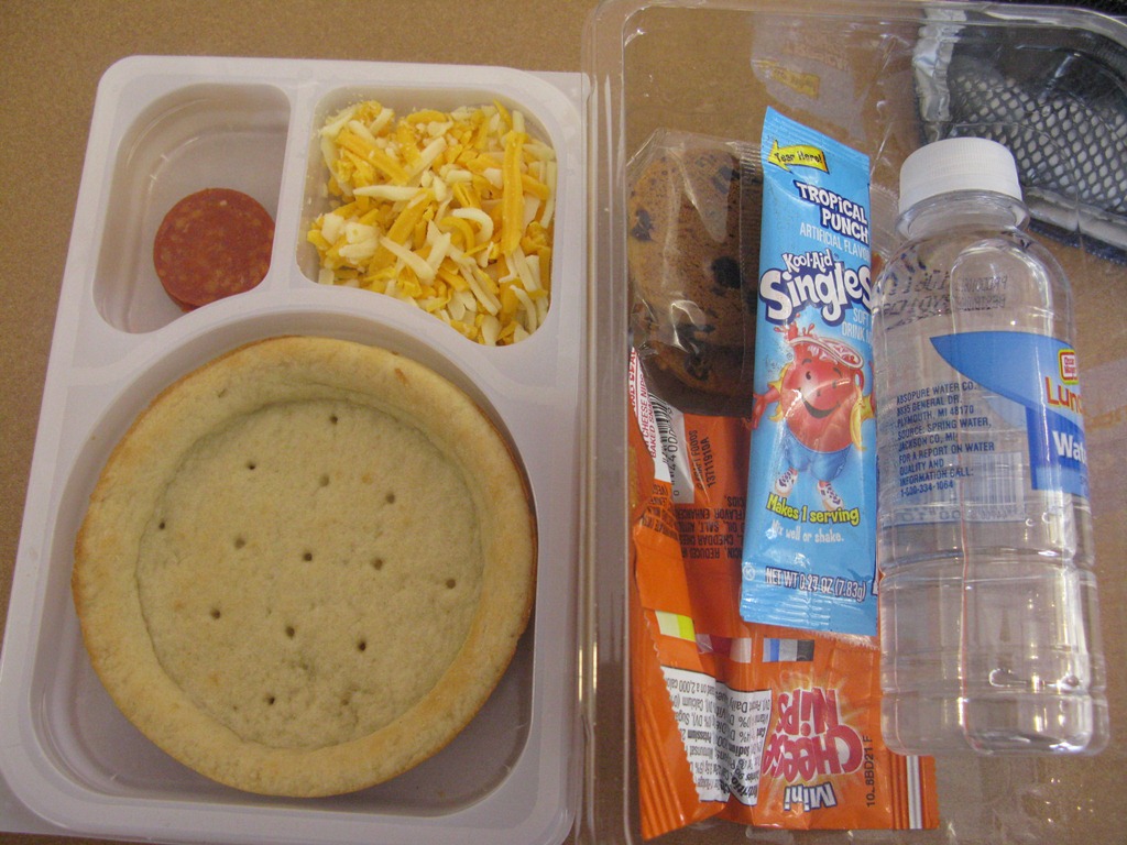 Better D.C. School Food: Lunch from Homes: Lunchables Pizza
