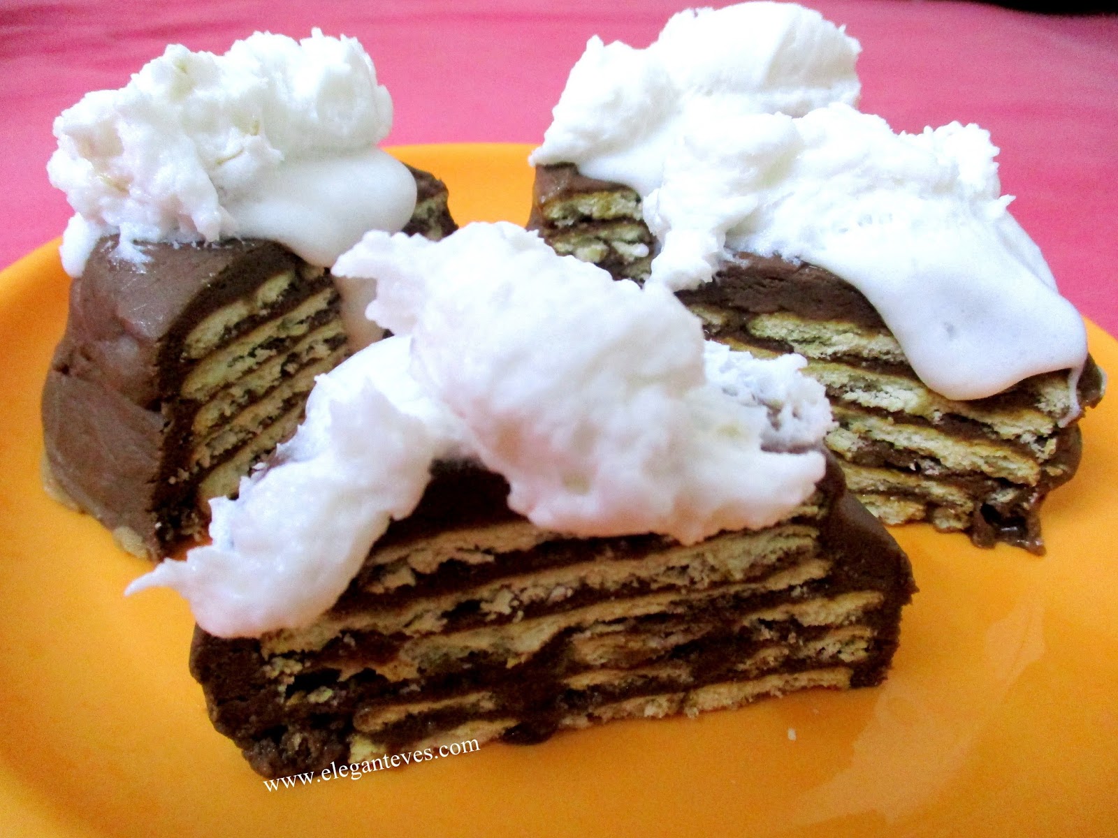 Easy chocolate biscuit brick: Recipe with pictures - Elegant Eves