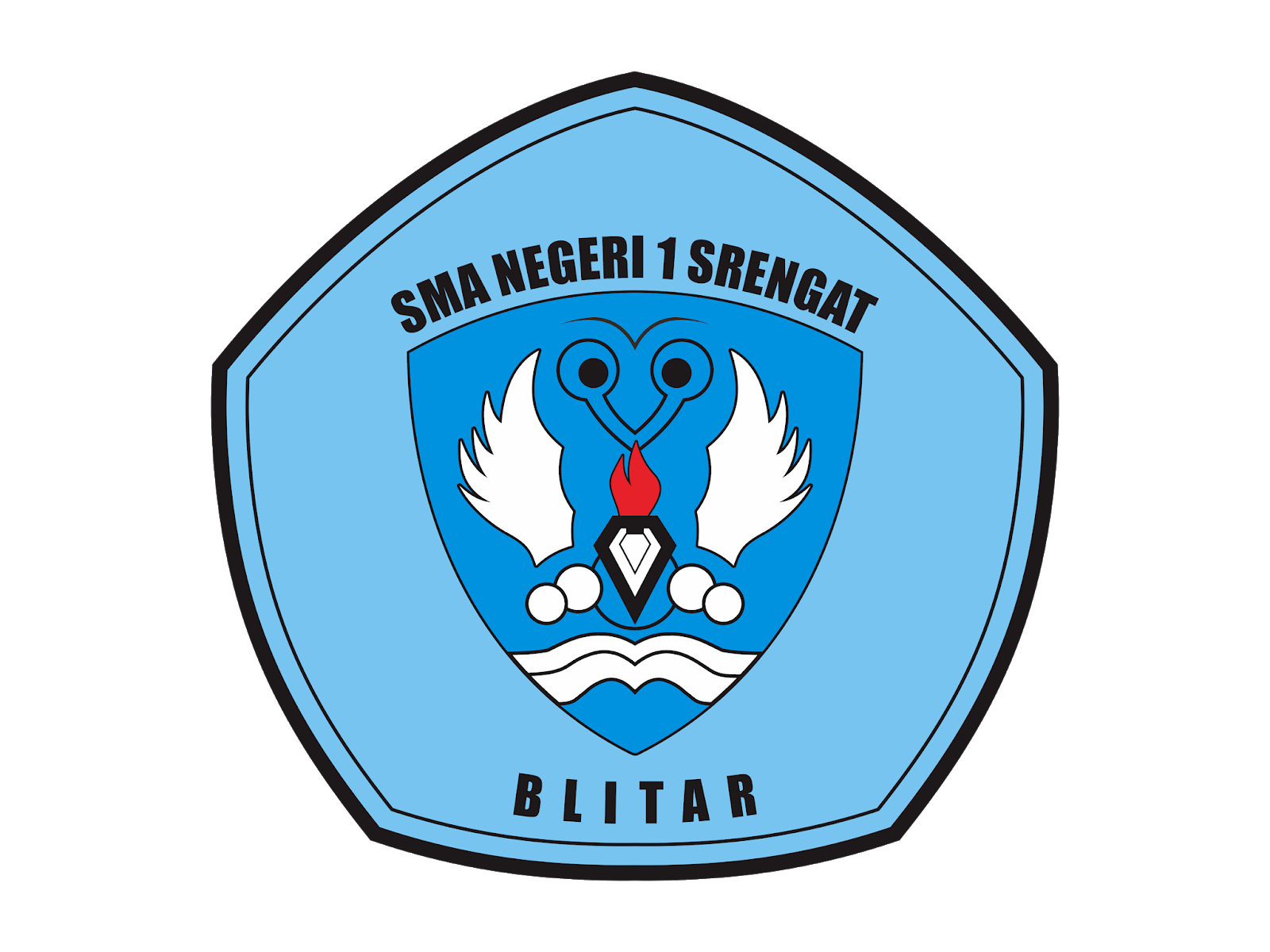 Logo SMA Negeri 1 Srengat Vector Cdr & Png HD - Biologizone