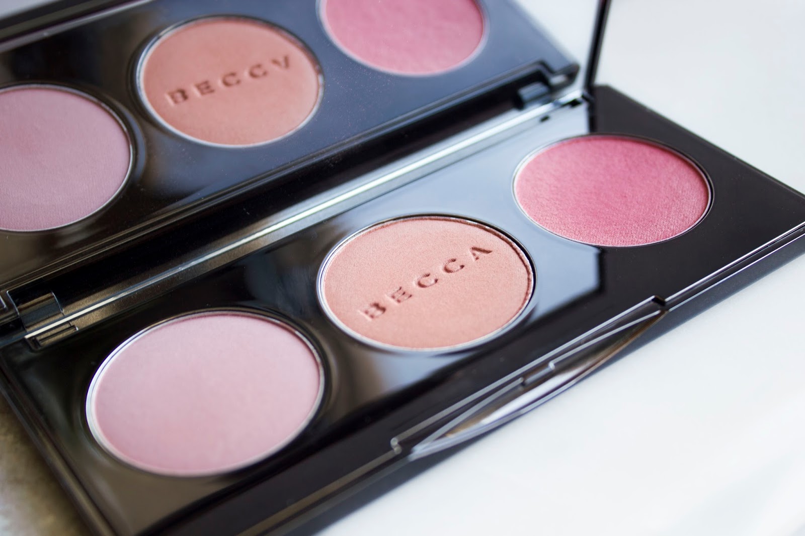 BECCA blushed with light palette review | limited edition - coveted beauty