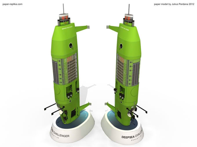 Deepsea Challenger Sub Papercraft | Papercraft Paradise | PaperCrafts ...