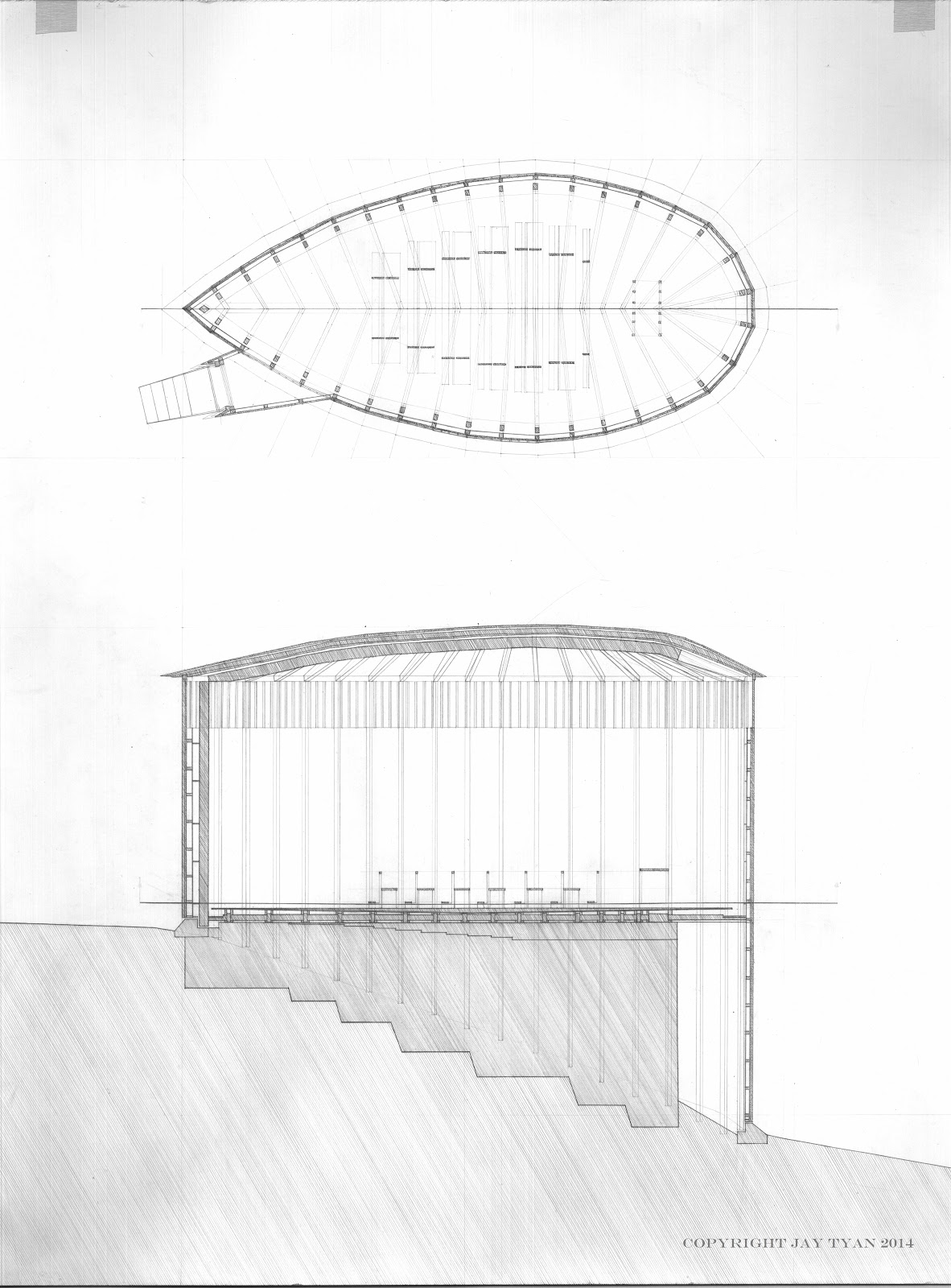 J-turn: St. Benedict Chapel by Peter Zumthor: 1:30 Scale Model