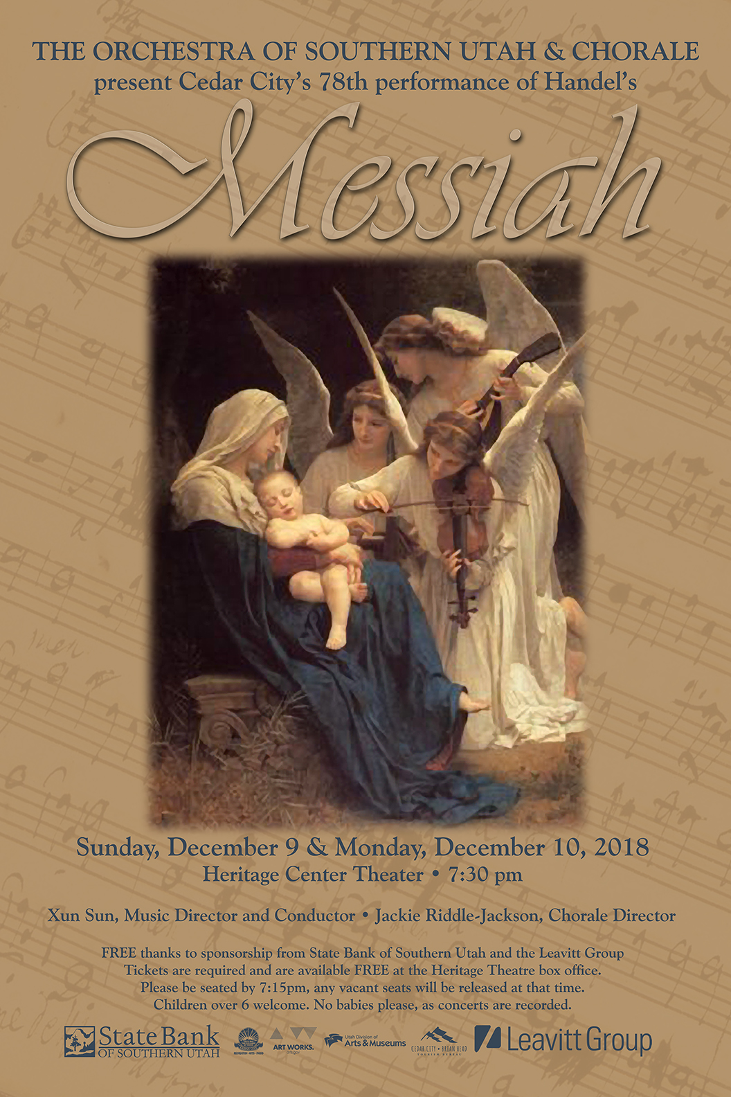 Orchestra of Southern Utah: Handel's Messiah "Magnificent Story"