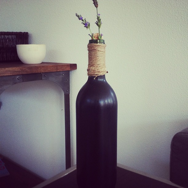 Cup Half Full: Easy DIY: Upcycled Wine Bottles