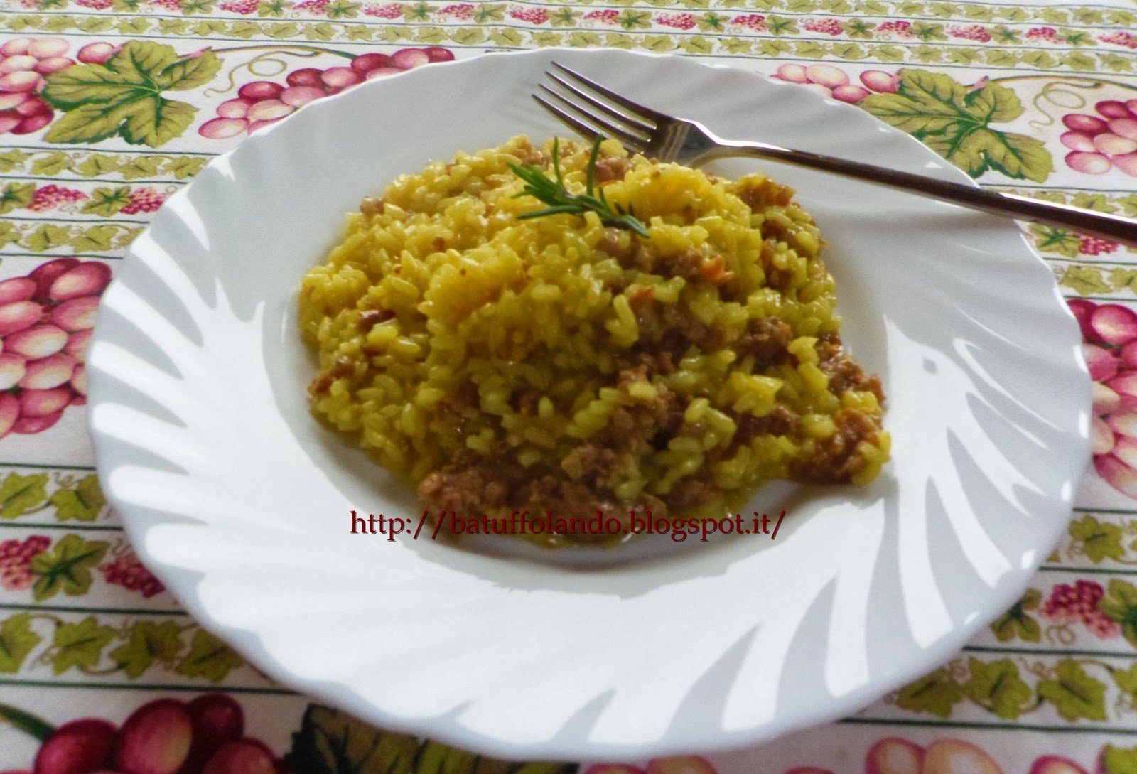 Risotto salsiccia, zafferano e toma piemontese da Batuffolando su ...