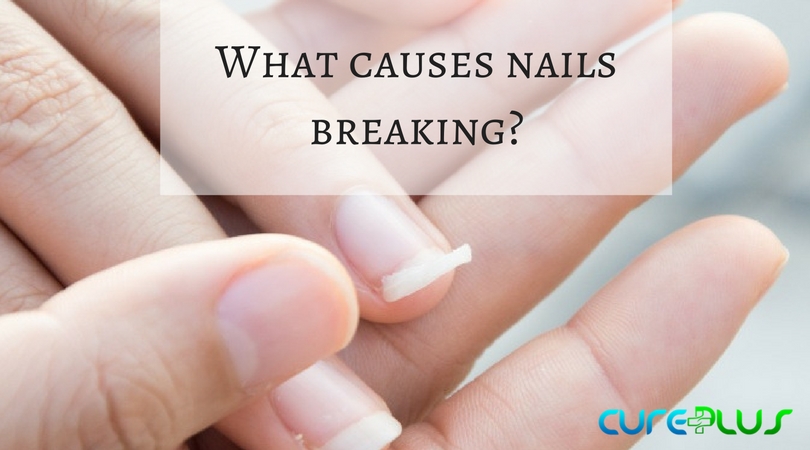 What causes nail breakage?