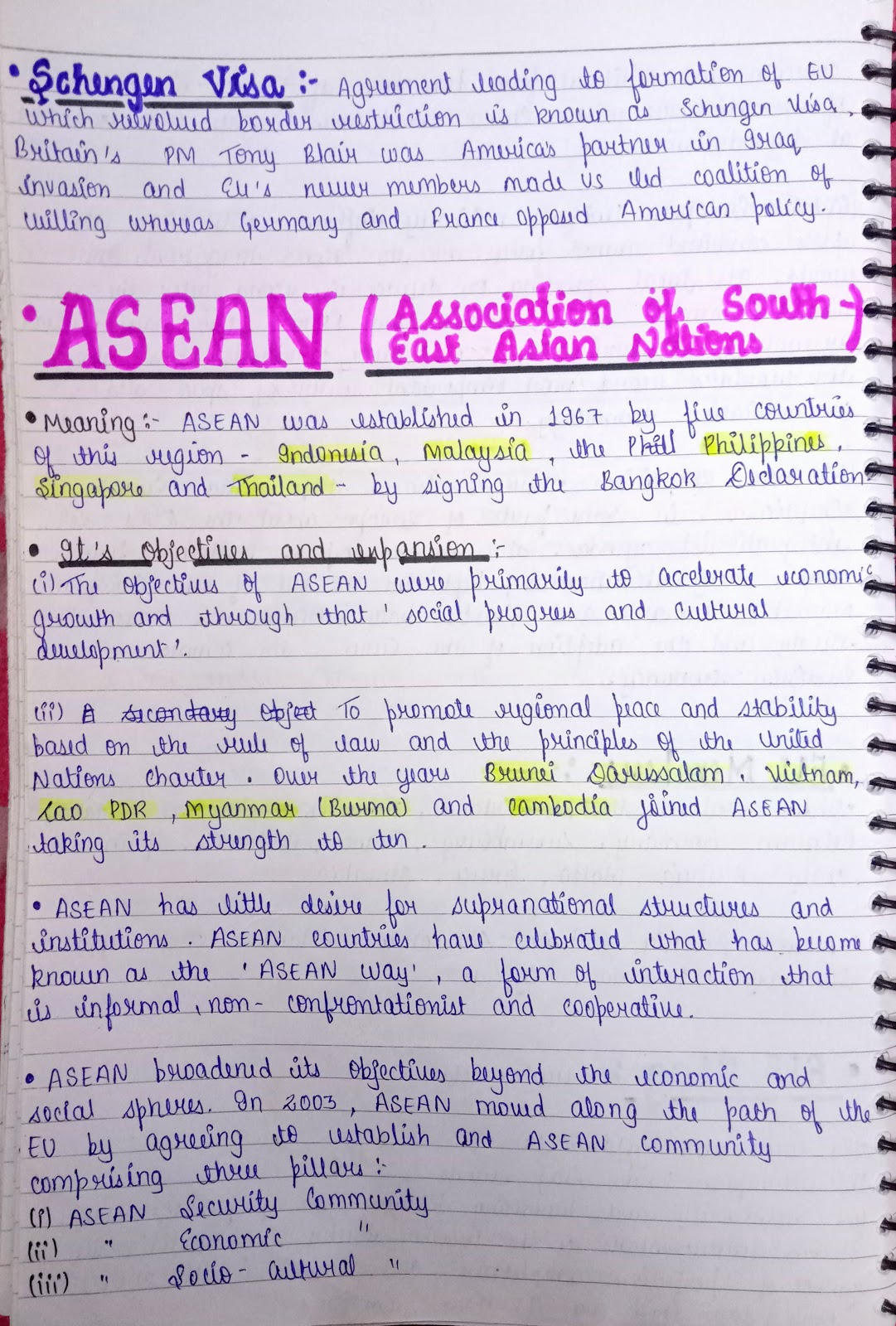 handwritten notes of Alternative Centers Of Power [political science ...