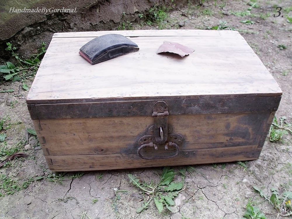 Handmade by GordanaL: Preuređivanje drvenog sanduka