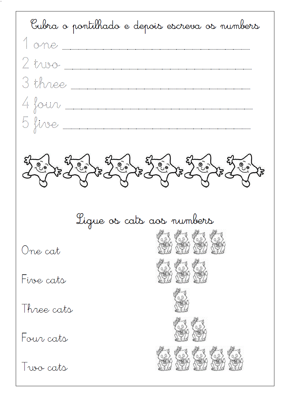 Exercicios De Ingles Numerais Com Gabarito - EDUCA