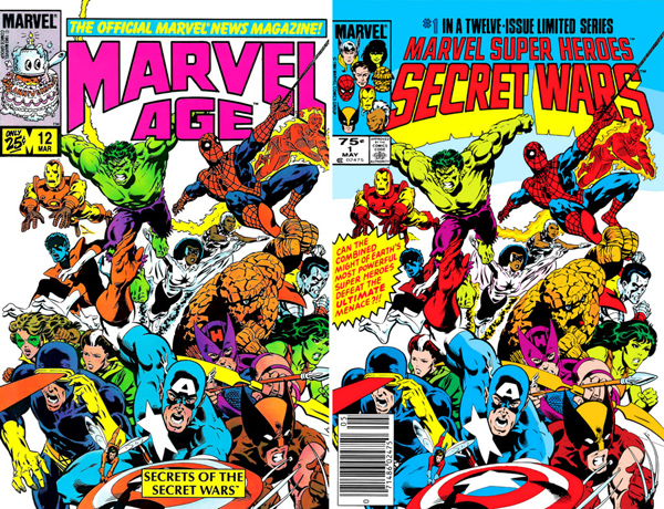 I love comic covers: Secret Wars #1 Homages