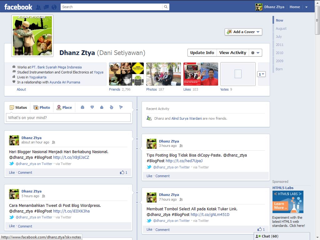 Share It: Tampilan Facebook Dari Masa ke Masa