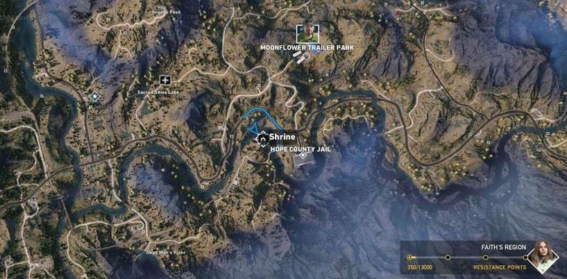 Far Cry 5: Shrines Locations, Faith Dutch Regions Guide