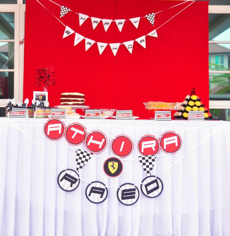 Oh Pretty Please: Ferrari Theme Birthday Party