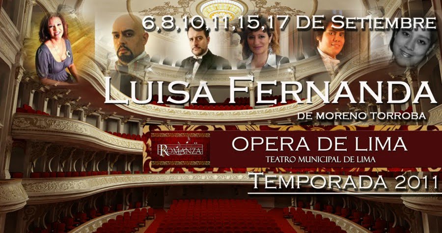 Ópera Perú: Temporada de Ópera de Lima se inicia a fin de mes