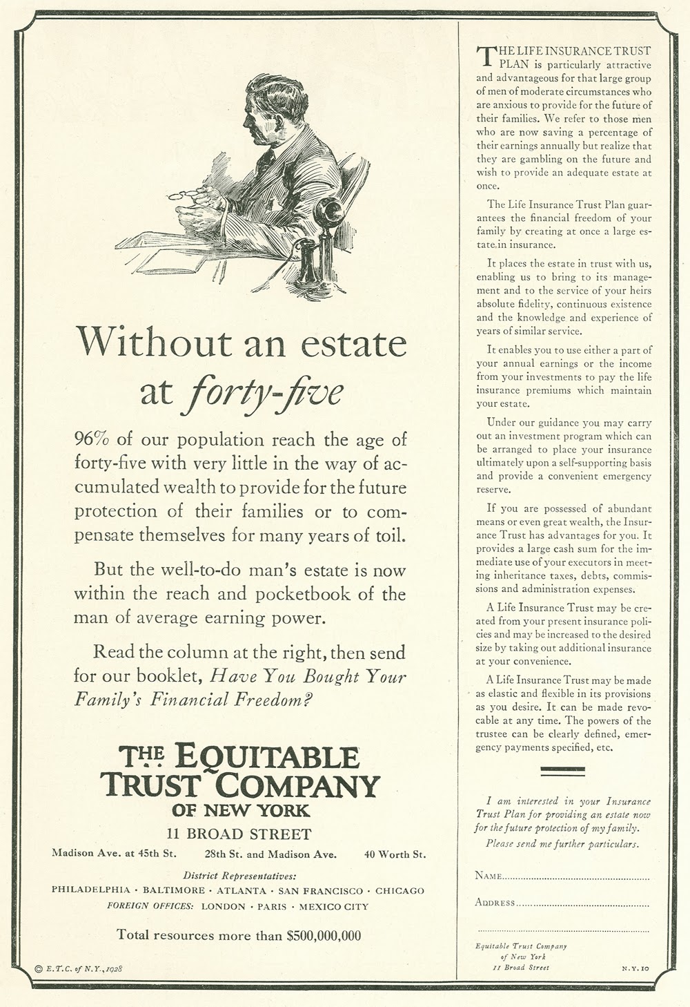 Trust and Wealth Management Marketing: A Trust Ad From the Roaring Twenties