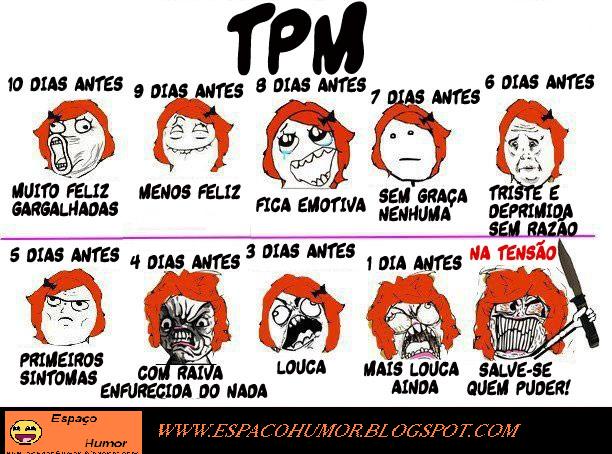 Espaço Humor: Tirinhas De Memes Para Facebook: TPM! Salve-se quem puder!