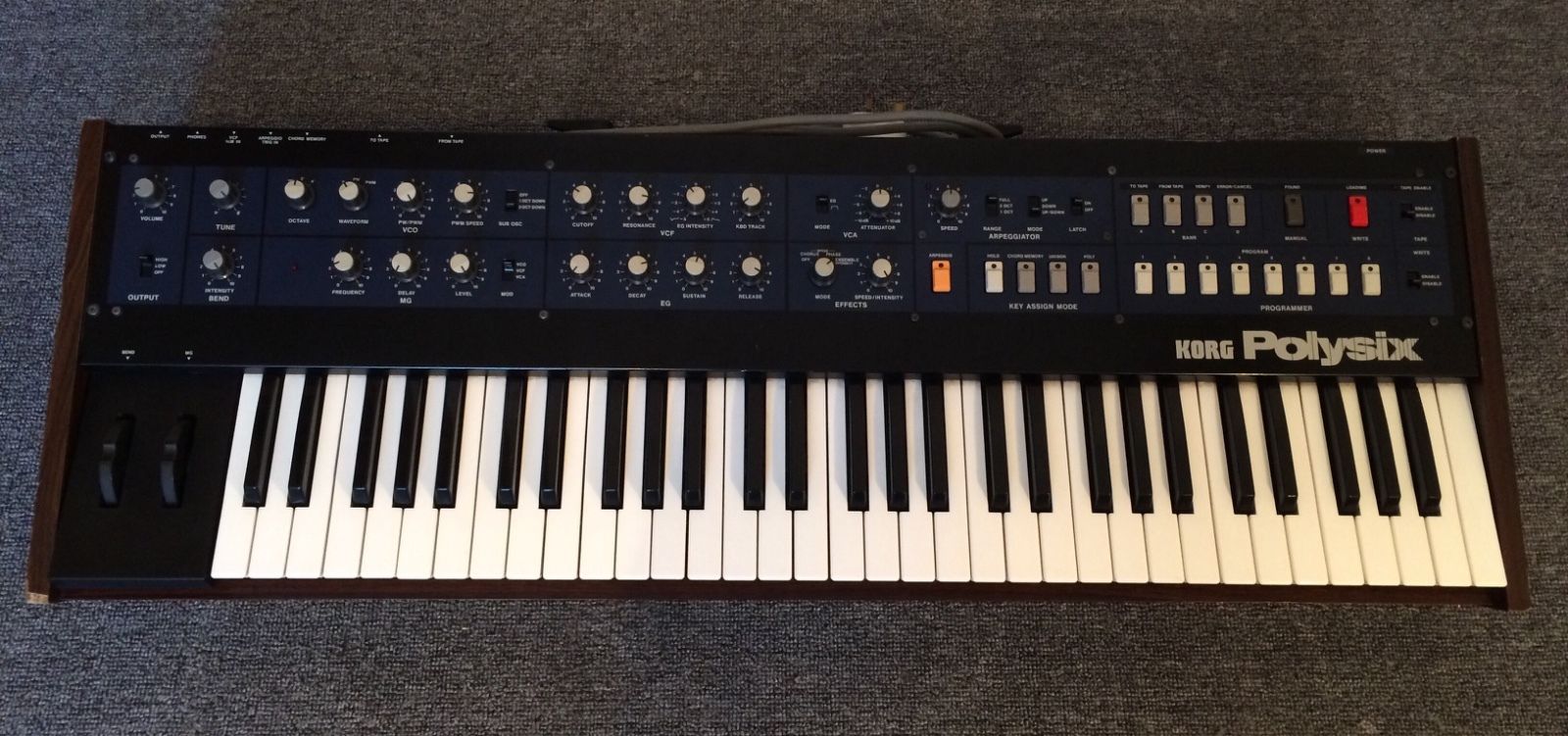 MATRIXSYNTH: Korg Polysix Analog Poly Synth SN 394984