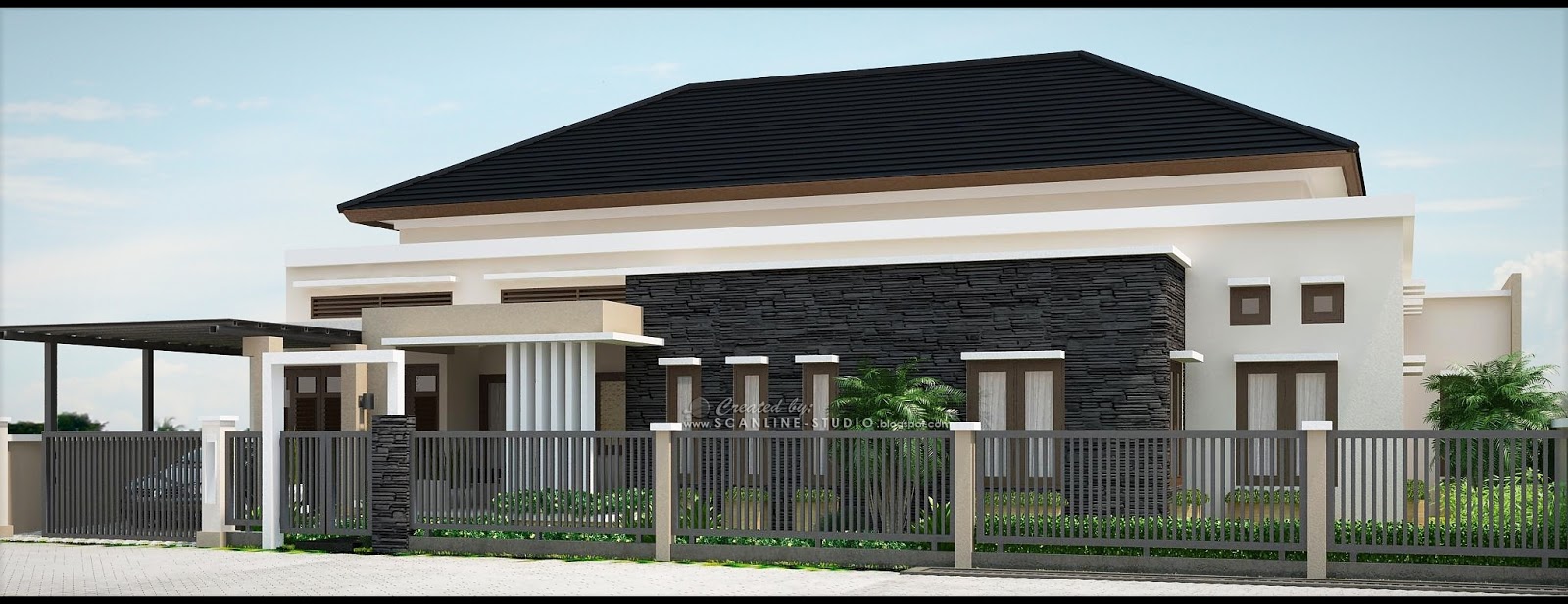 Scanline Art Gallery: NATURAL MINIMALIST TROPIC HOUSE